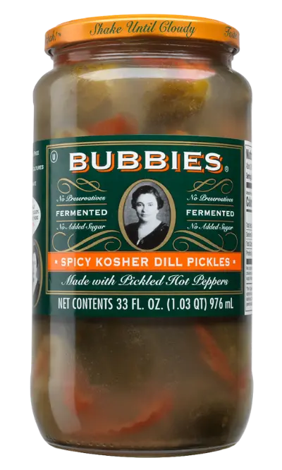 Bubbies Spicy Kosher Dill Pickles 33 oz. – Bubbies Fine Foods